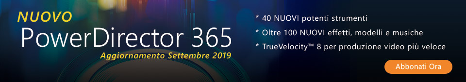 PowerDirector 365 - Funzionalità | CyberLink